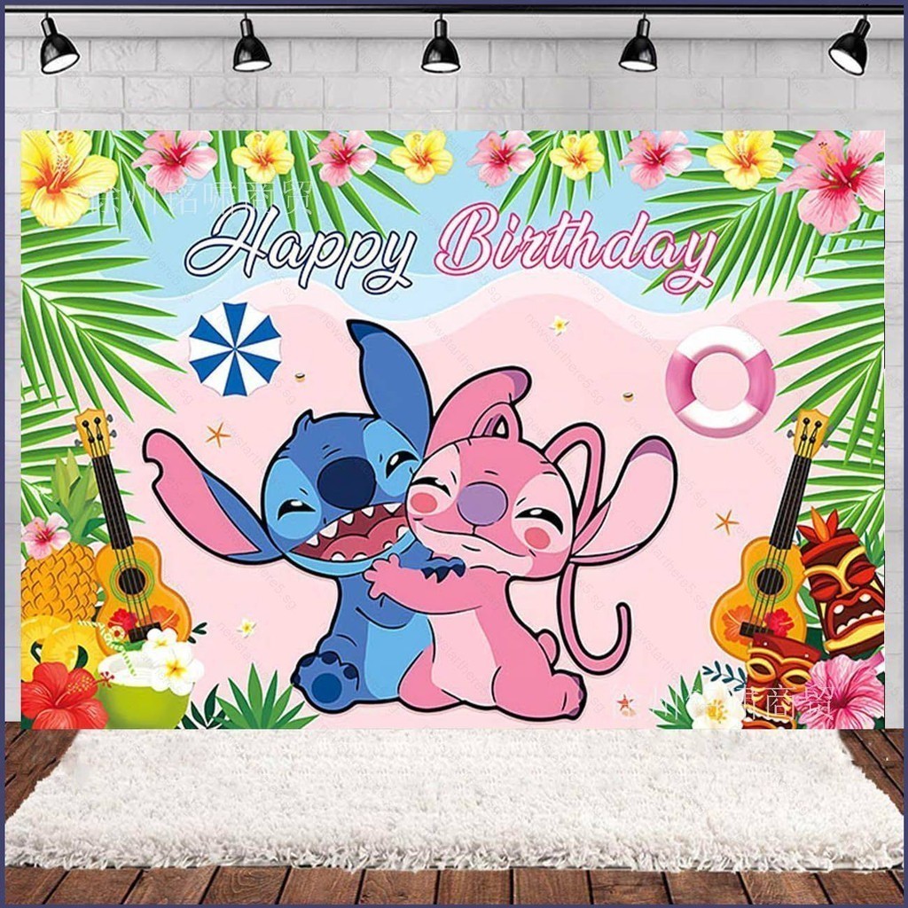 Stitch Lilo Backdrop 150cm x 100cm | Shopee Singapore