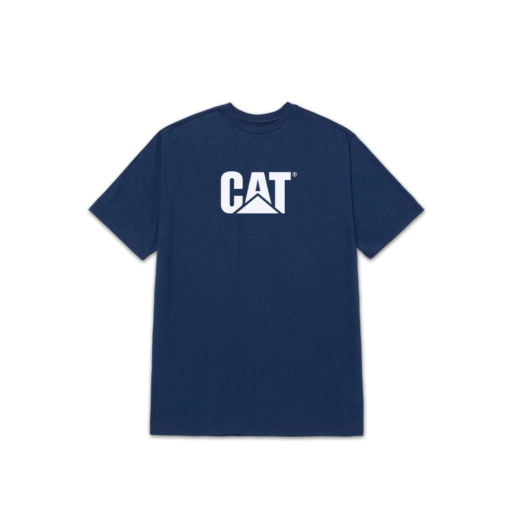 Caterpillar Men's CAT Logo Tee - Detroit Blue-White (4010500-13233 ...