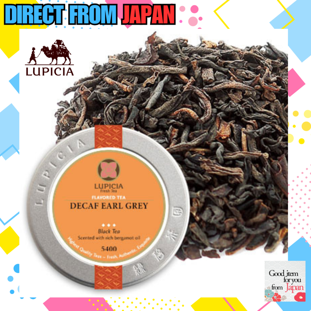 LUPICIA DECAF EARL GREY , Low Caffeine Tea , No sugar , 50g tea leaves (bag / can) , 2.5g×10 tea ...