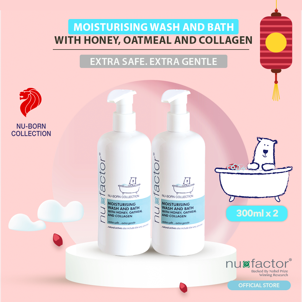 NUFACTOR Baby Care Moisturising Wash And Bath With Honey, Oatmeal and ...