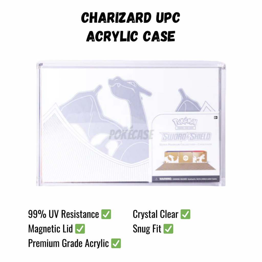 Pokemon Charizard UPC Acrylic Display Case | Shopee Singapore