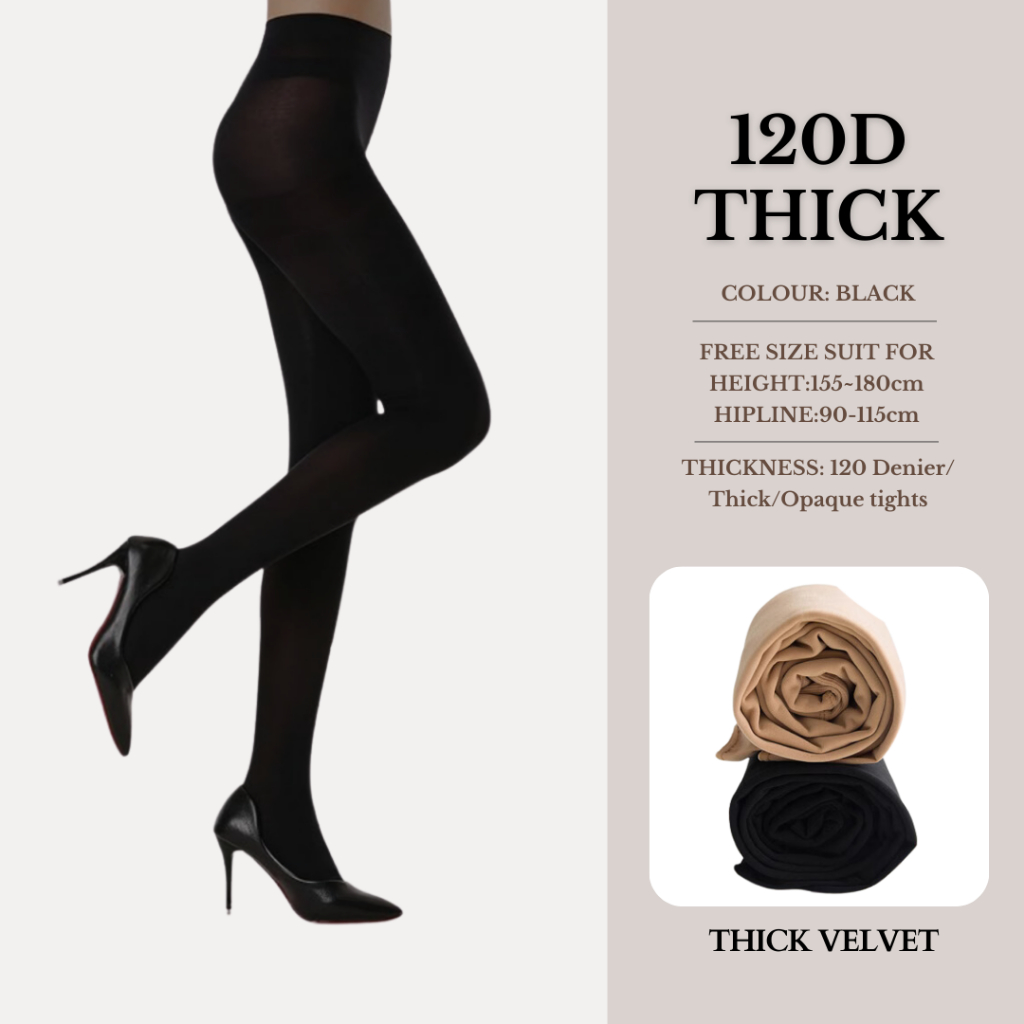 Langsha LANSWE®120D velvet Pantyhose, Stockings, Fishnet tights ...