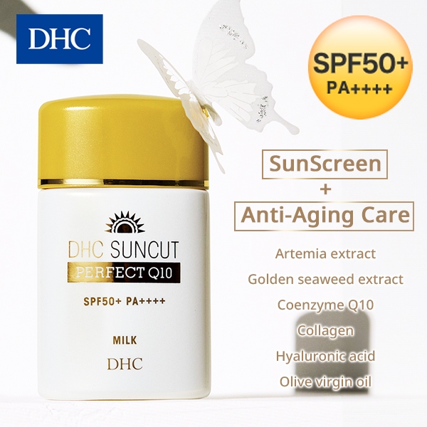 Japan Sunscreen emulsion DHC Suncut Q10 Perfect Milk Lotion SPF50+ PA++++ | Shopee Singapore