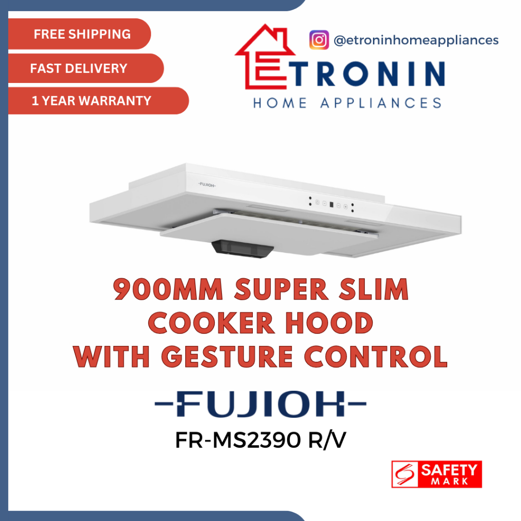 Fujioh 900mm Super Slim Cooker Hood with Gesture Control FR-MS2390 | FR-MS2390 R/V | Shopee ...