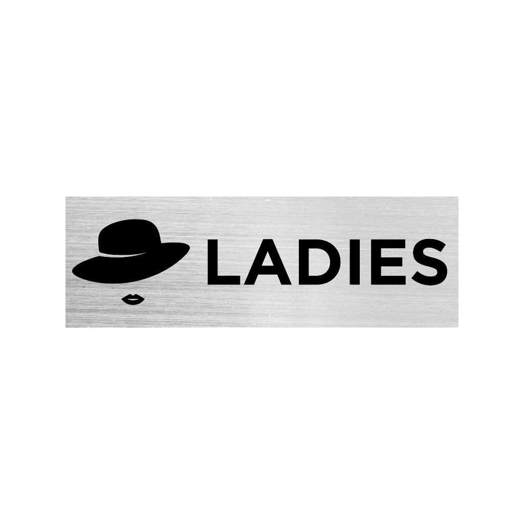 LADIES SIGN/SIGNAGE | 300mm x 100mm | WASHROOM SIGN, RESTROOM SIGN ...