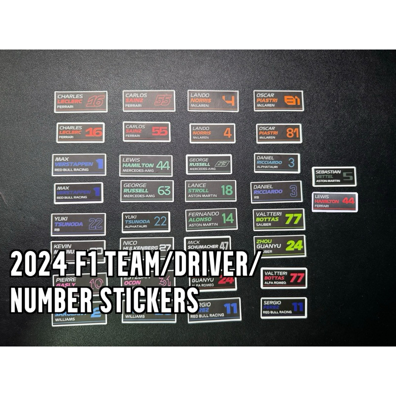 🔥2025🔥[CHEAPEST] F1 stickers Formula 1 driver's name and team f1 ...