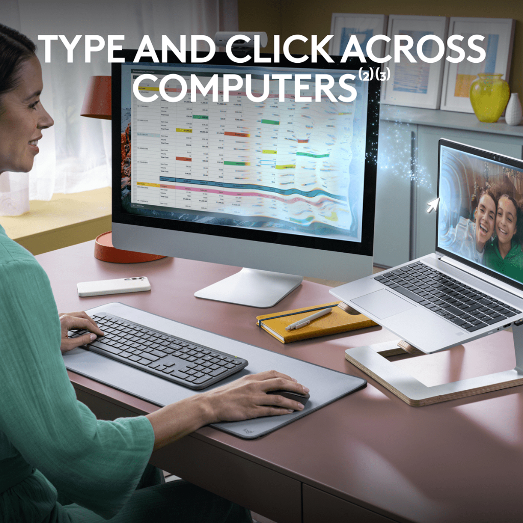 Logitech Mk950 Signature Slim Wireless Keyboard And Mouse Combo Laptop Style Typing Super Fast