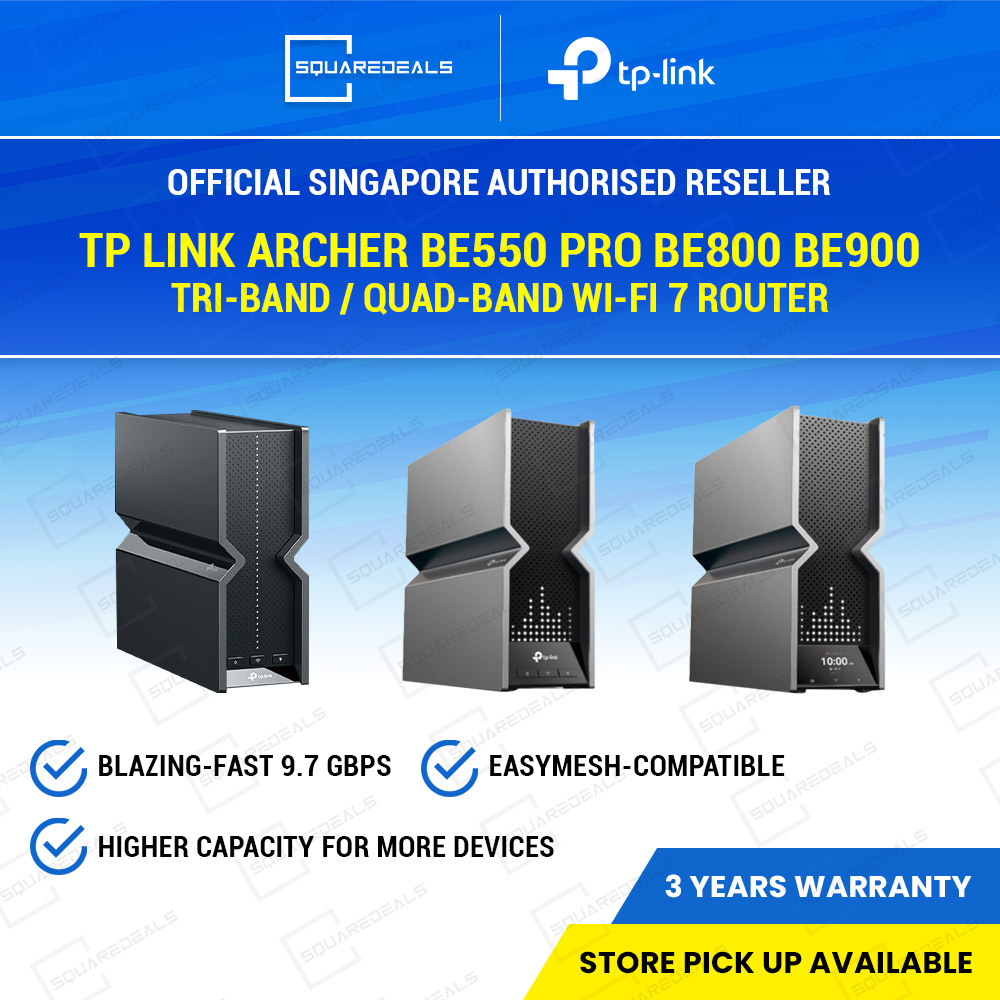 TP Link Archer BE550 Pro BE800 BE900 / BE9700 BE19000 BE24000 Tri-Band ...