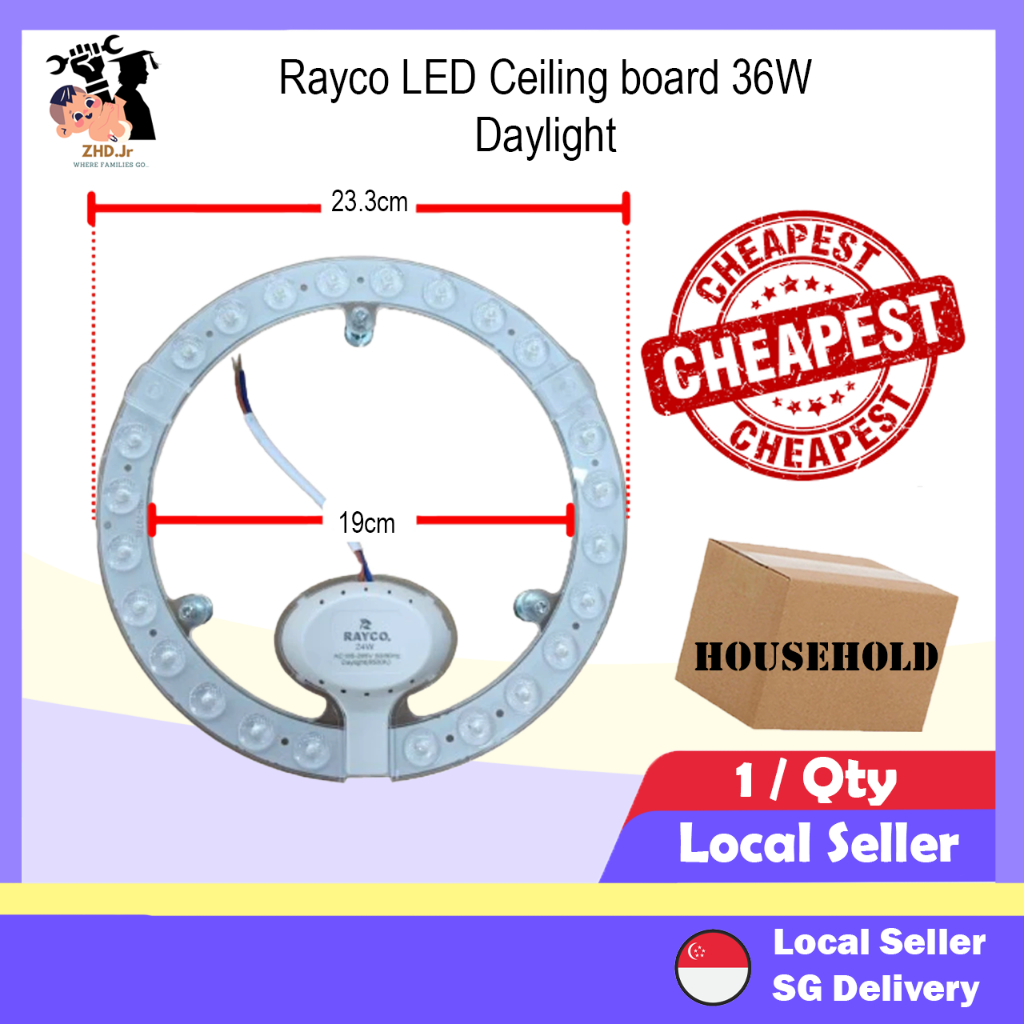 😍Local Seller😍 Rayco 36w Magnetic LED Ceiling board [Daylight] | 23cm ...
