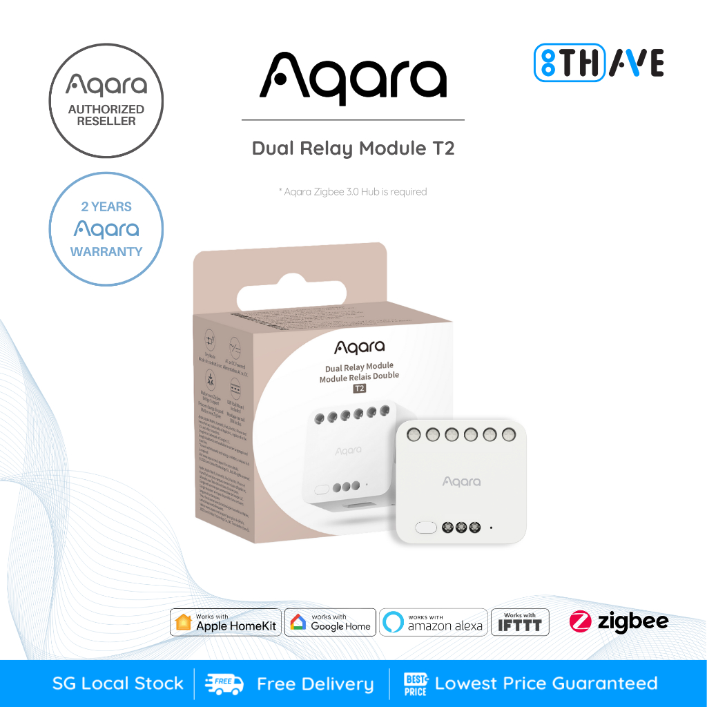 Aqara Dual Relay Module T2 | Single Switch Module T1 | 2 Years Aqara ...