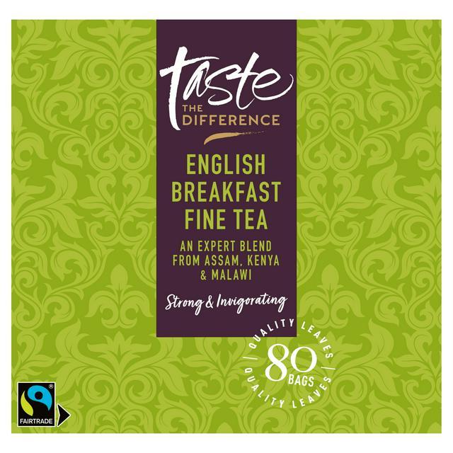 Sainsbury's Taste The Difference English Breakfast Fine Tea (80 x 3g ...