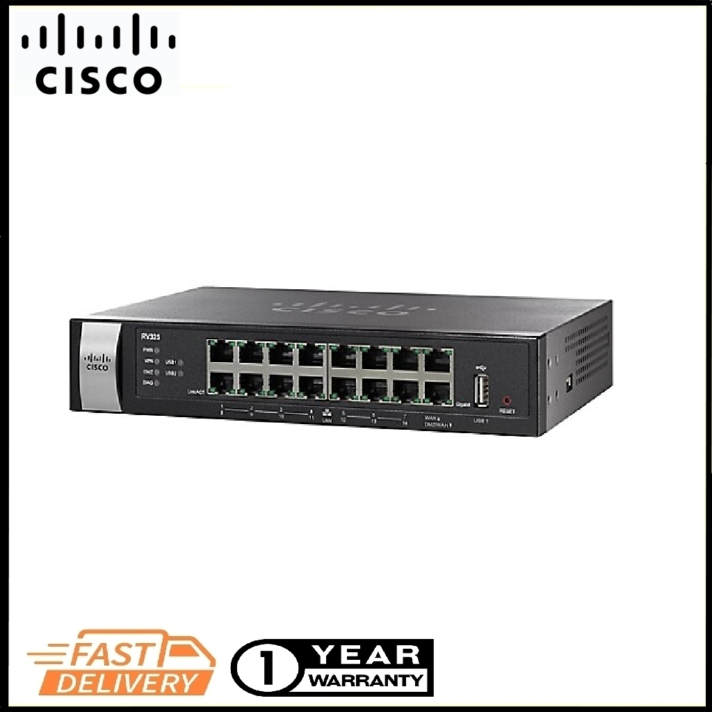 Cisco RV325 16 Port Dual WAN VPN Firewall Router | Shopee Singapore