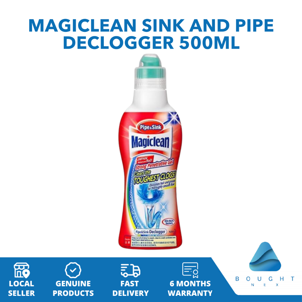 Magiclean Sink & Pipe Declogger 500ml - Powerful Clog Remover & Drain Cleaner | Shopee Singapore