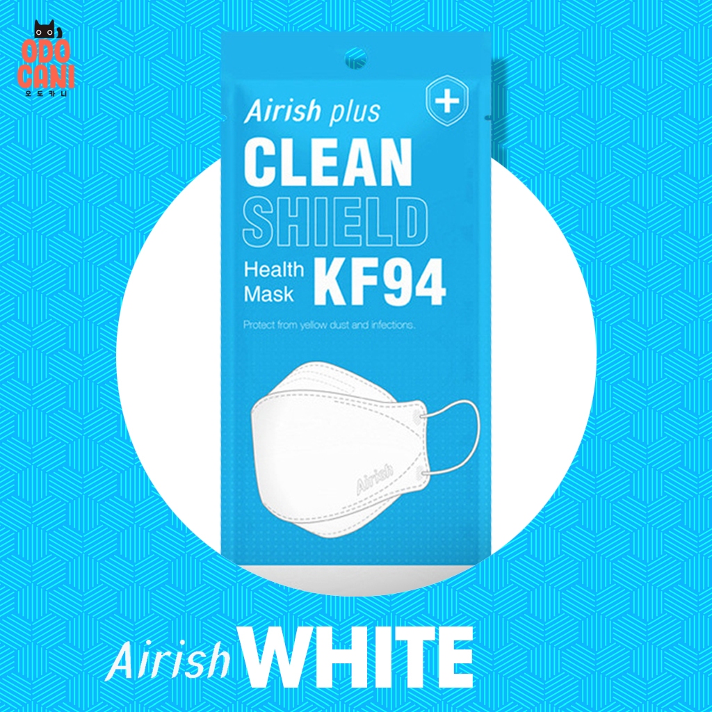 [10pcs] Airish Mask KF94 Mask Korea All Standard Facefit Mask ( 4ply ...