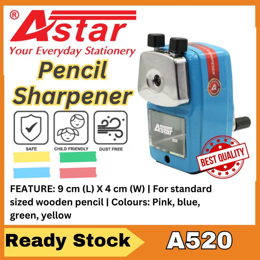 Astar Sharpener / Table Top Sharpener / Child Friendly Sharpener / 4 ...