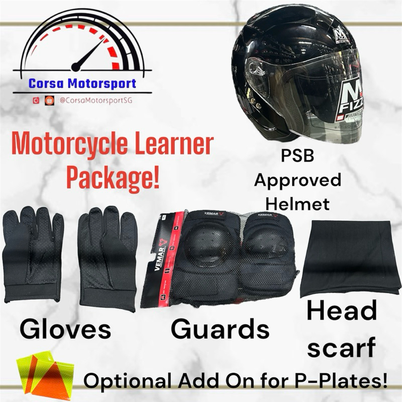 [SG Seller 🇸🇬] Motorcycle Class 2B 2A 2 Learner Package bbdc ssdc cdc ...
