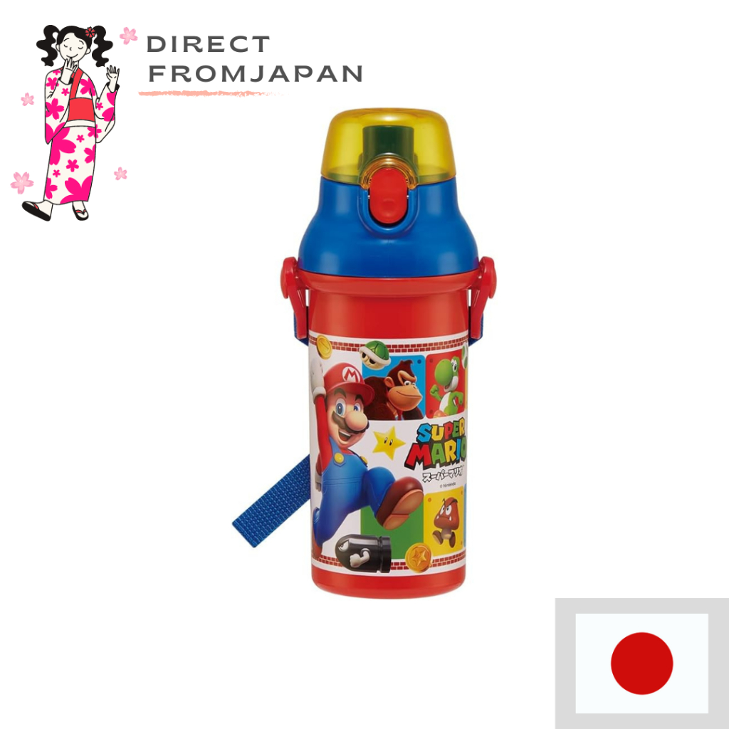 Skater Super Mario Water Bottle Kids 480ml [Direct from Japan] | Shopee ...
