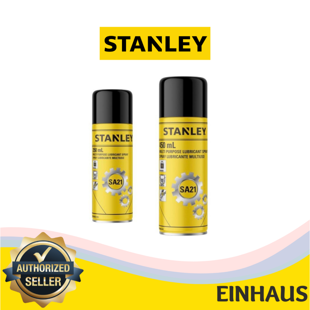 STANLEY Multipurpose Lubricant Spray SA21 | 250ml / 450ml | Anti-Rust ...