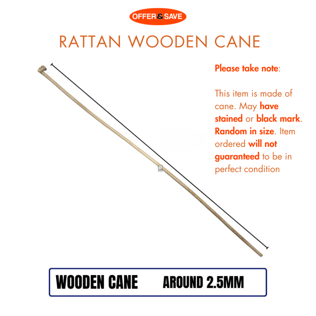 ONS Rattan Wooden Cane Children Cane | Shopee Singapore
