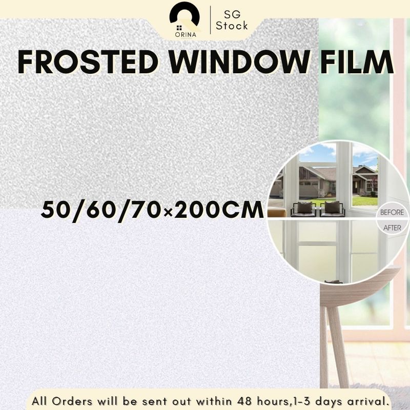 [SG] 50/70cm Glass Sticker for Glass Door Window Privacy Film Window ...