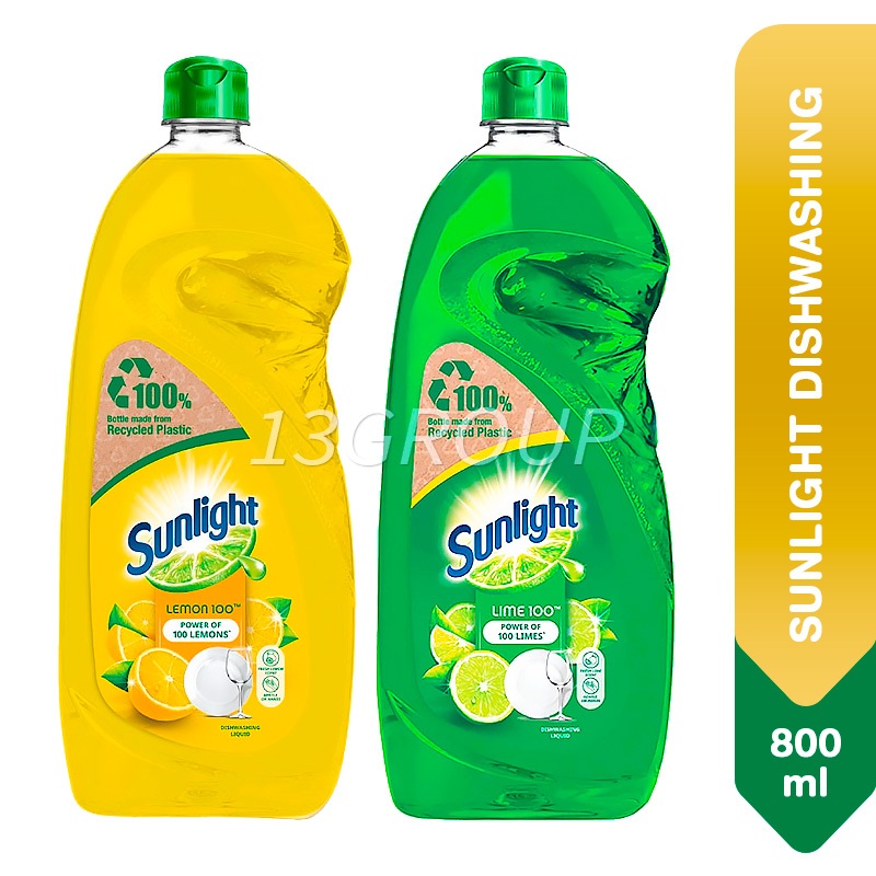 Sunlight Dishwashing Liquid Lemon Lime, 800ml | Shopee Singapore