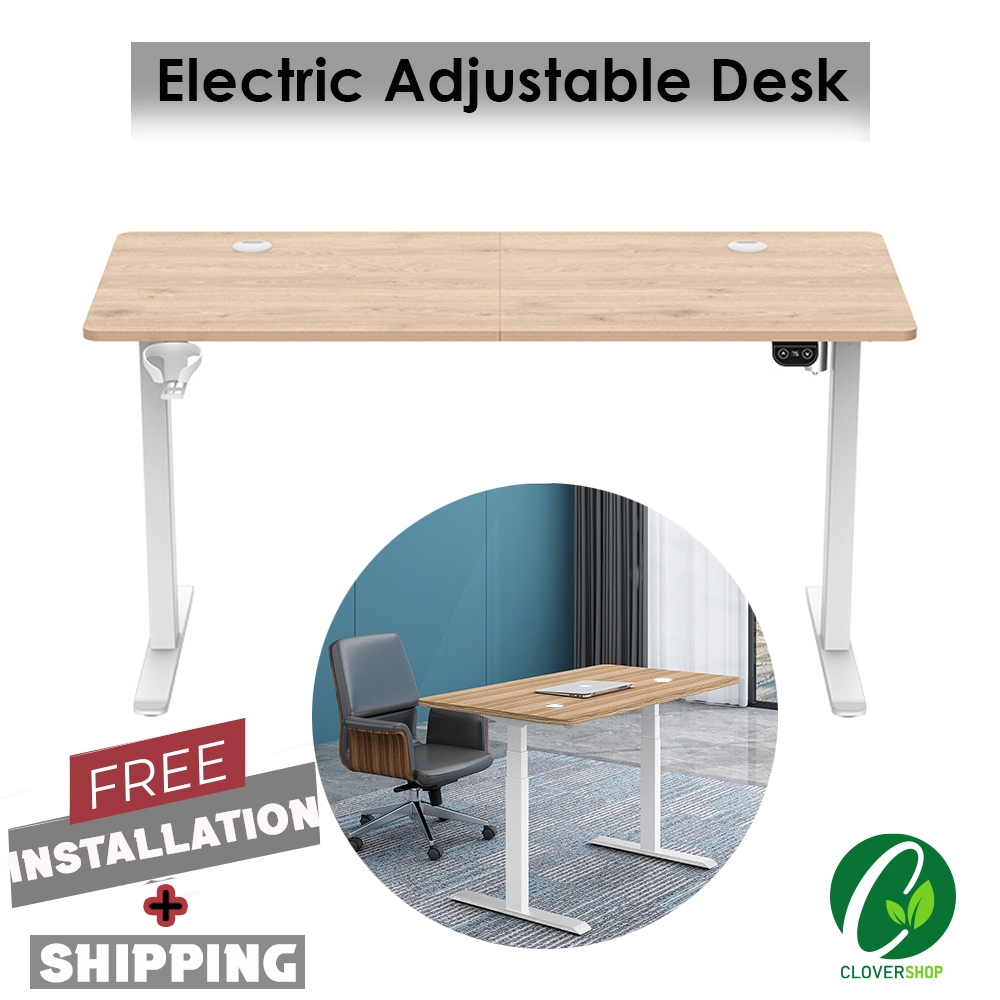 🔥Free Install & Delivery🔥SG Ready Stock Electric Height Adjustable Standing Study Table ...