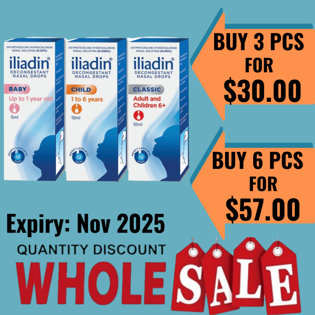 [PharmCare] Iliadin Adult 10ML 0.05% / Iliadin Child Nasal Drops Nasal ...