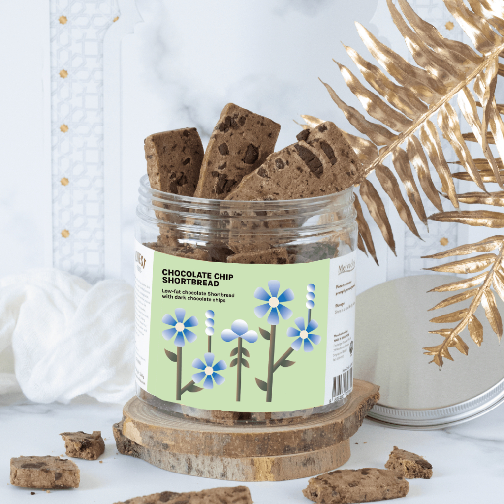 Melvados - Chocolate Chip Shortbread Jar (No Sugar Added) (Halal ...