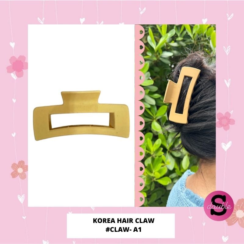 Korean Rectangle Claw Clip | Shopee Singapore