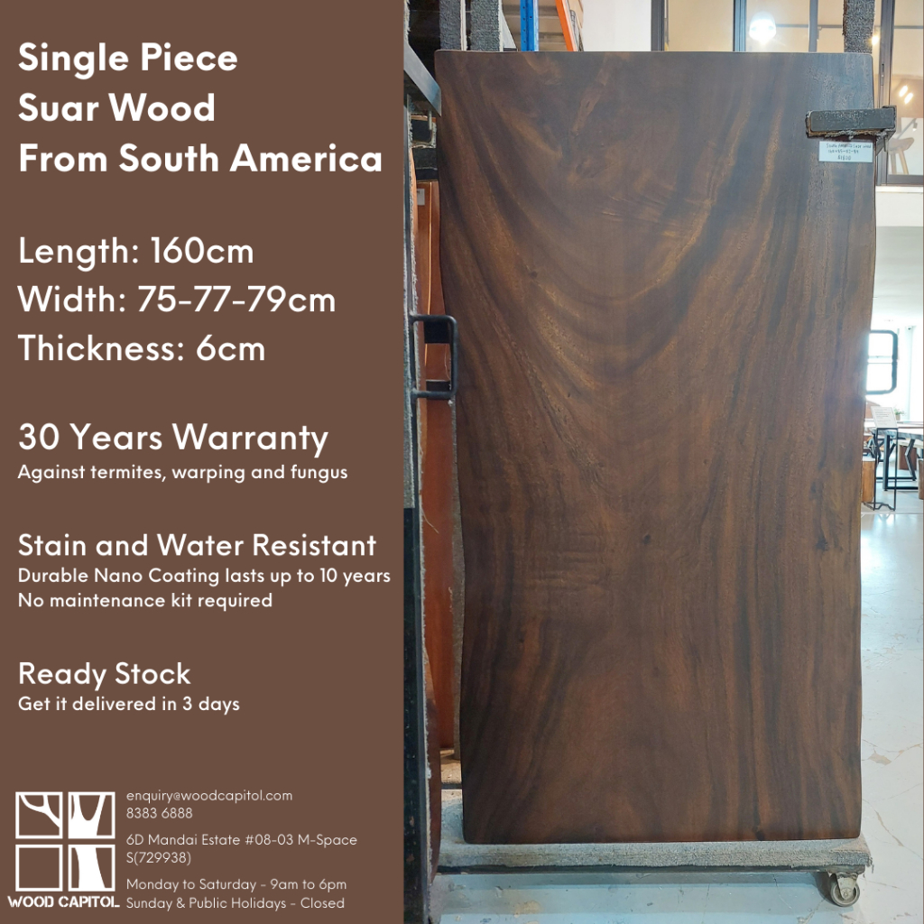 Wood Capitol Suar Wood | South American Walnut | Live Edge Dining Table ...
