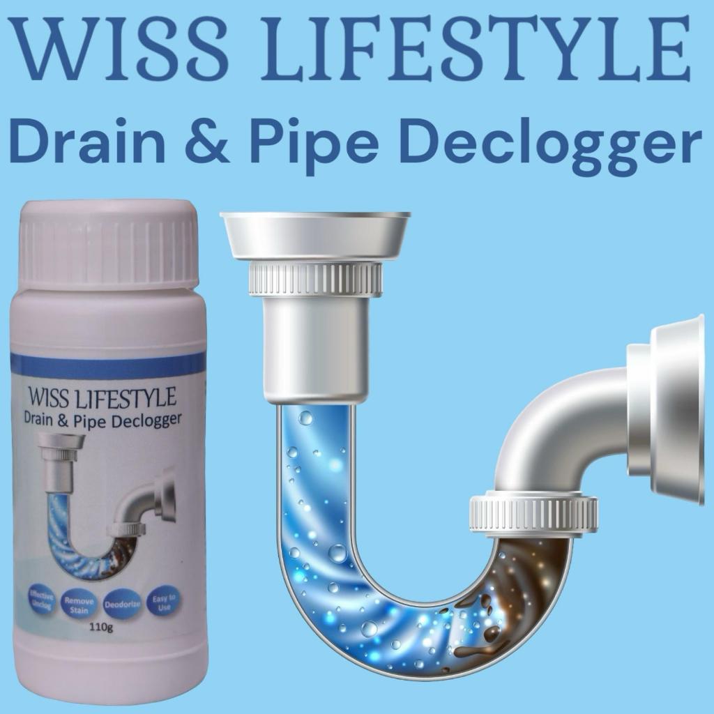 WISS LIFESTYLE Drain Pipe Declogger Basin Cleaner Clogged Drainage ...