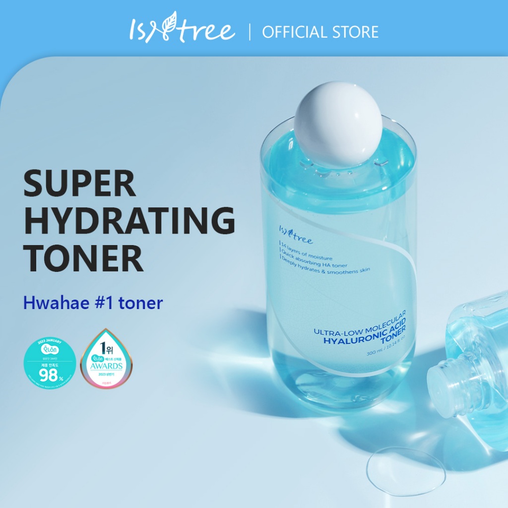 Isntree Ultra-Low Molecular Hyaluronic Acid Toner 300ml | Shopee Singapore