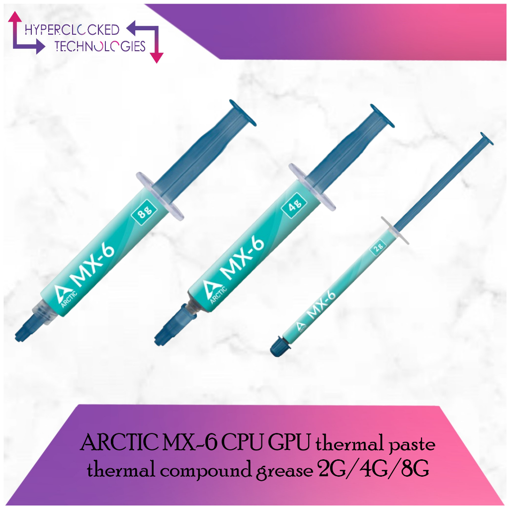 ARCTIC MX-6 CPU GPU thermal paste thermal compound grease 2G 4G 8G | Shopee Singapore