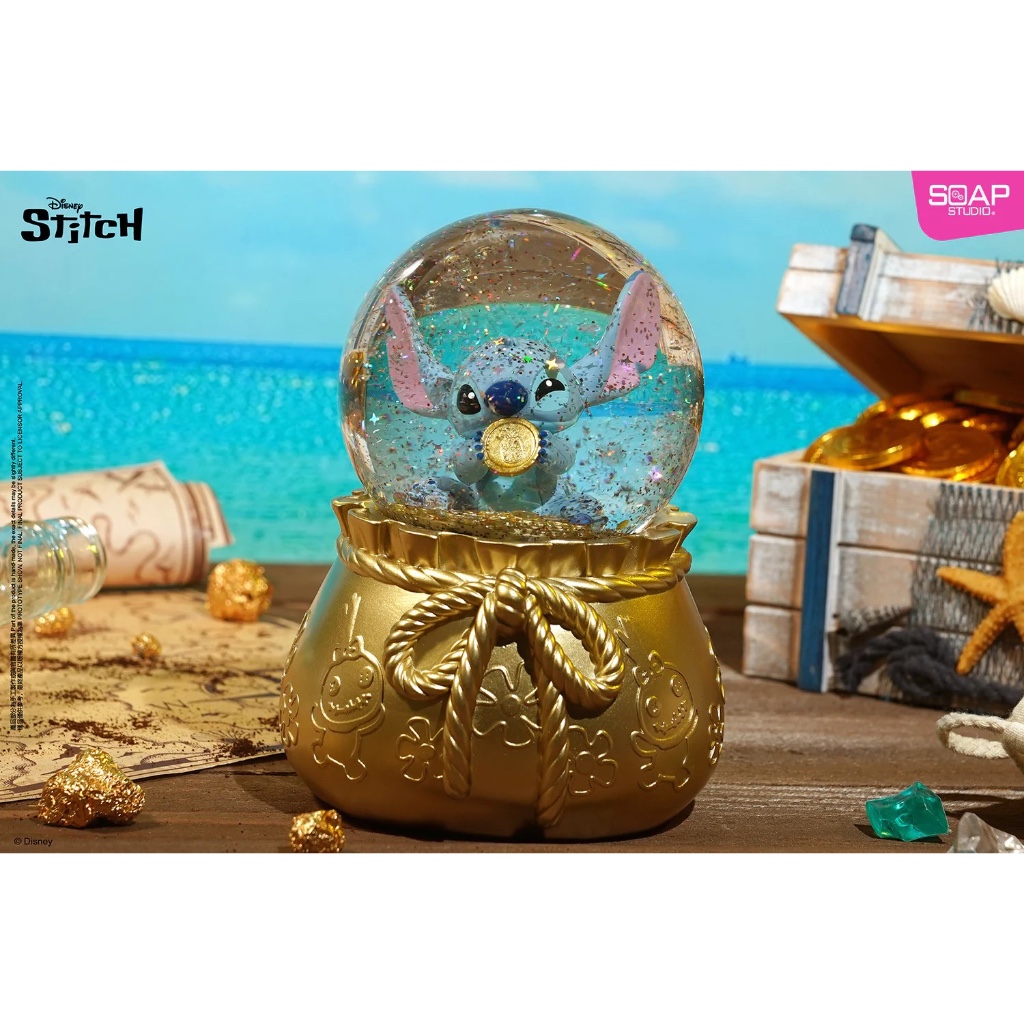 Disney Stitch Coin Treasure Hunt Party Snow Globe | Shopee Singapore