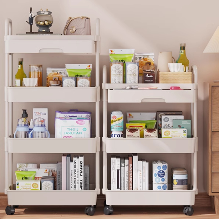🇸🇬Minimalist Trolley Rack Storage organizer Furniture / BTO / HOME ...