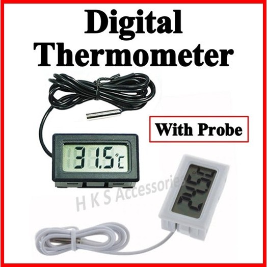 LCD Digital Fridge Thermometer Water Temperature Fish Tank Aquarium ...
