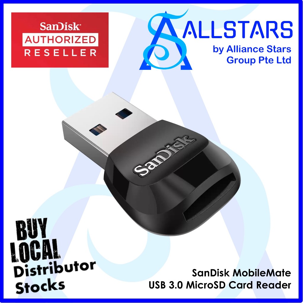 (ALLSTARS) SanDisk SDDR-B531 MobileMate USB3.0 microSD card Reader ...