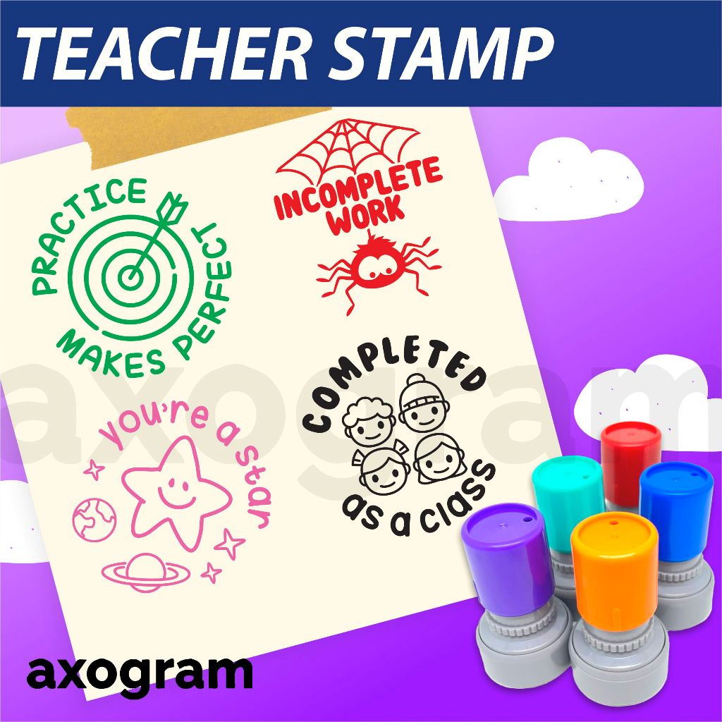 MOTIVATION Teacher Stamps | Classwork Teacher Stamp Axogram | Shopee Singapore