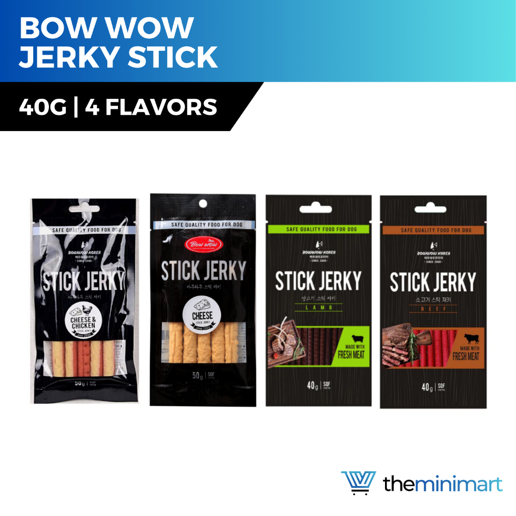 Bow Wow Korea Flavored Jerky Dog Treats 40g - Delicious & Nutritious ...