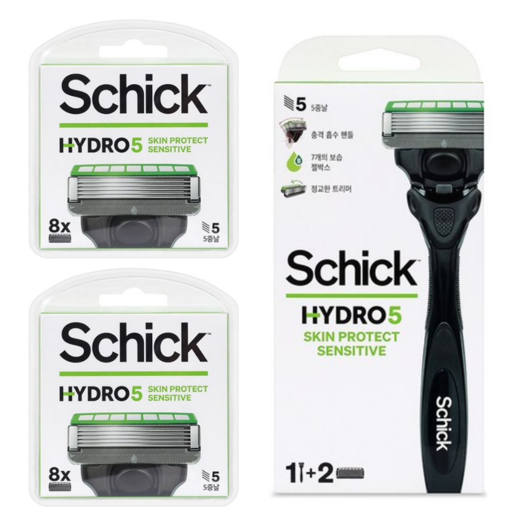 Schick Hydro 5 Skin Protect Sensitive Shaver Blade Skin Guard Gel Box ...