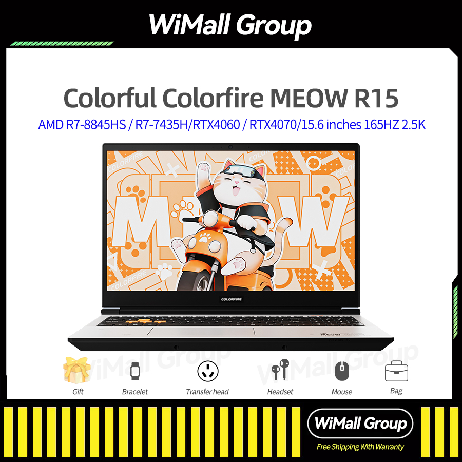 Colorful Colorfire MEOW R15 Laptop/R7-8845HS 165HZ 2.5K Screen Colorful ...