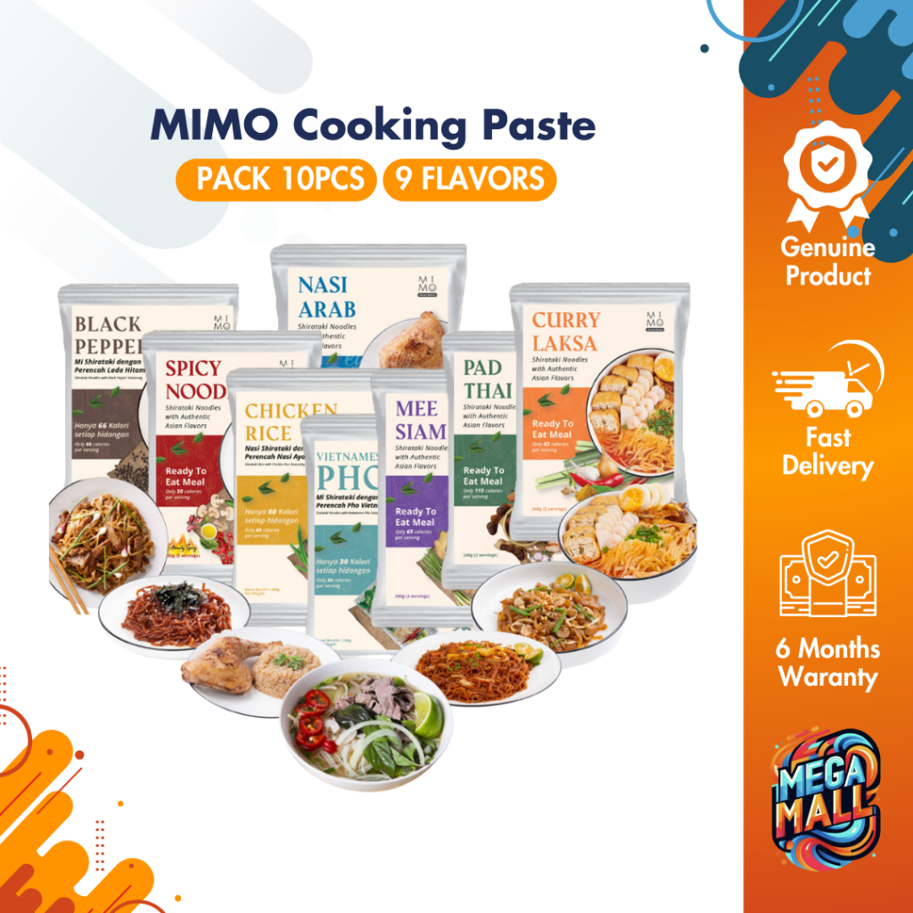 MIMO Cooking Paste - Mee Siam, Curry Laksa, Nyonya, Buldak Sauce ...