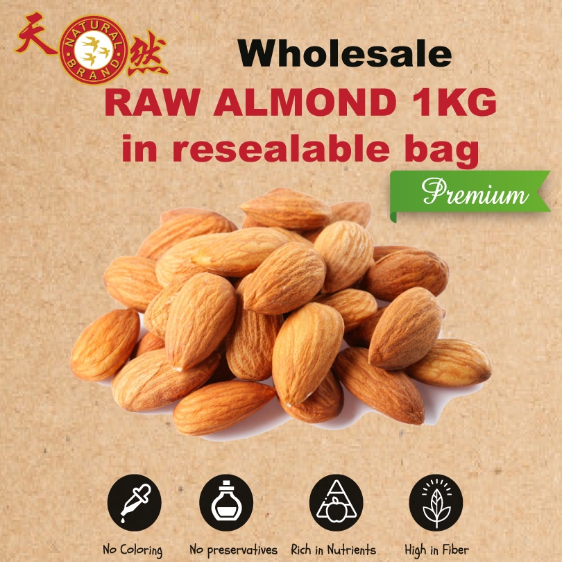 USA Raw Almond 1kg Wholesale Quality | Shopee Singapore