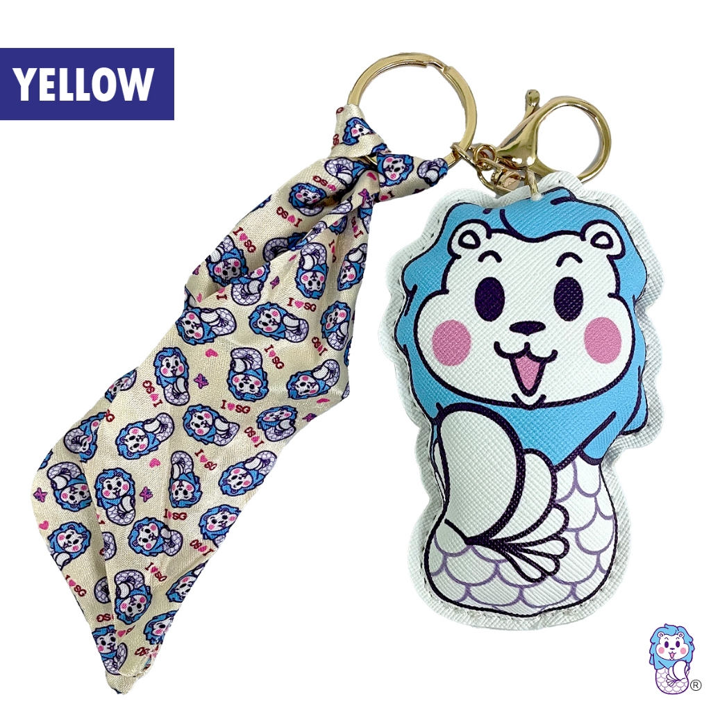 [SG Ready Stock] Merlion PU Keychain with Fabric*Singapore Souvenir ...