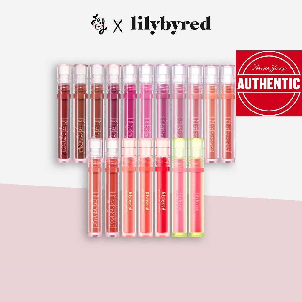 LILYBYRED NEW COLOR GLASSY LAYER FIXING TINT 11 colors | Shopee Singapore