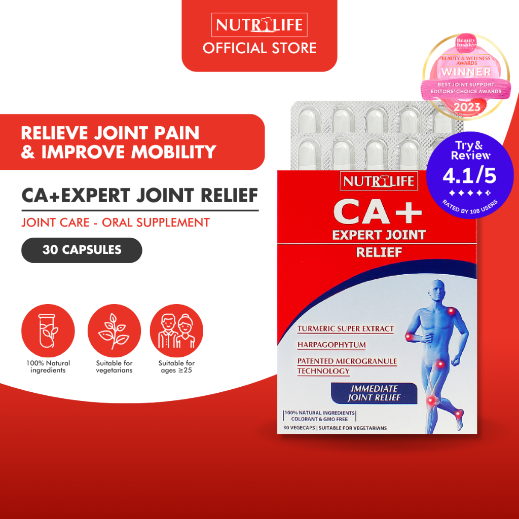 Nutrilife CA+ Expert Joint Relief 30 Capsules | Shopee Singapore