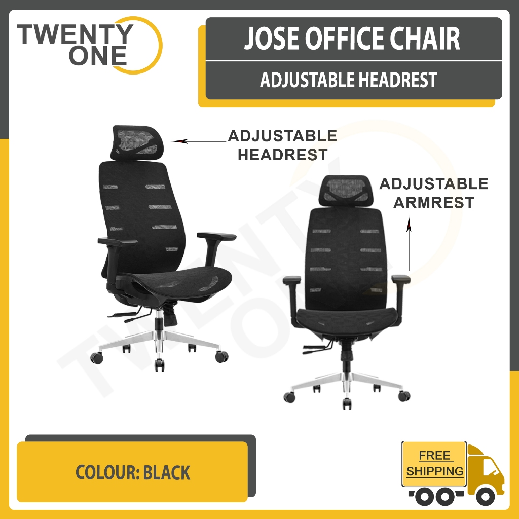 JOSE OFFICE CHAIR (ELASTIC MESH SEAT / THREE CLASS LOCKING MECHANISM ...