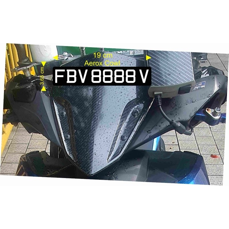 Yamaha Aerox Plate number on Head Cowl | Shopee Singapore