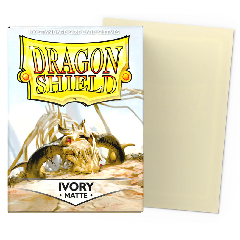 Dragon Shield - Ivory Matte Standard Size Card Sleeves | Shopee Singapore