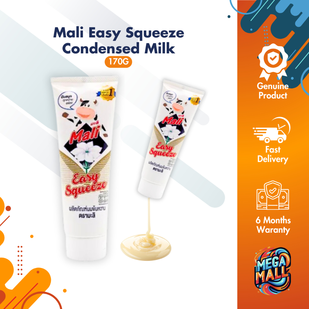 Mali Easy Squeeze Condensed Milk 90g-170g - Rich & Creamy Sweetener, Mess-Free, Squeeze Bottle ...